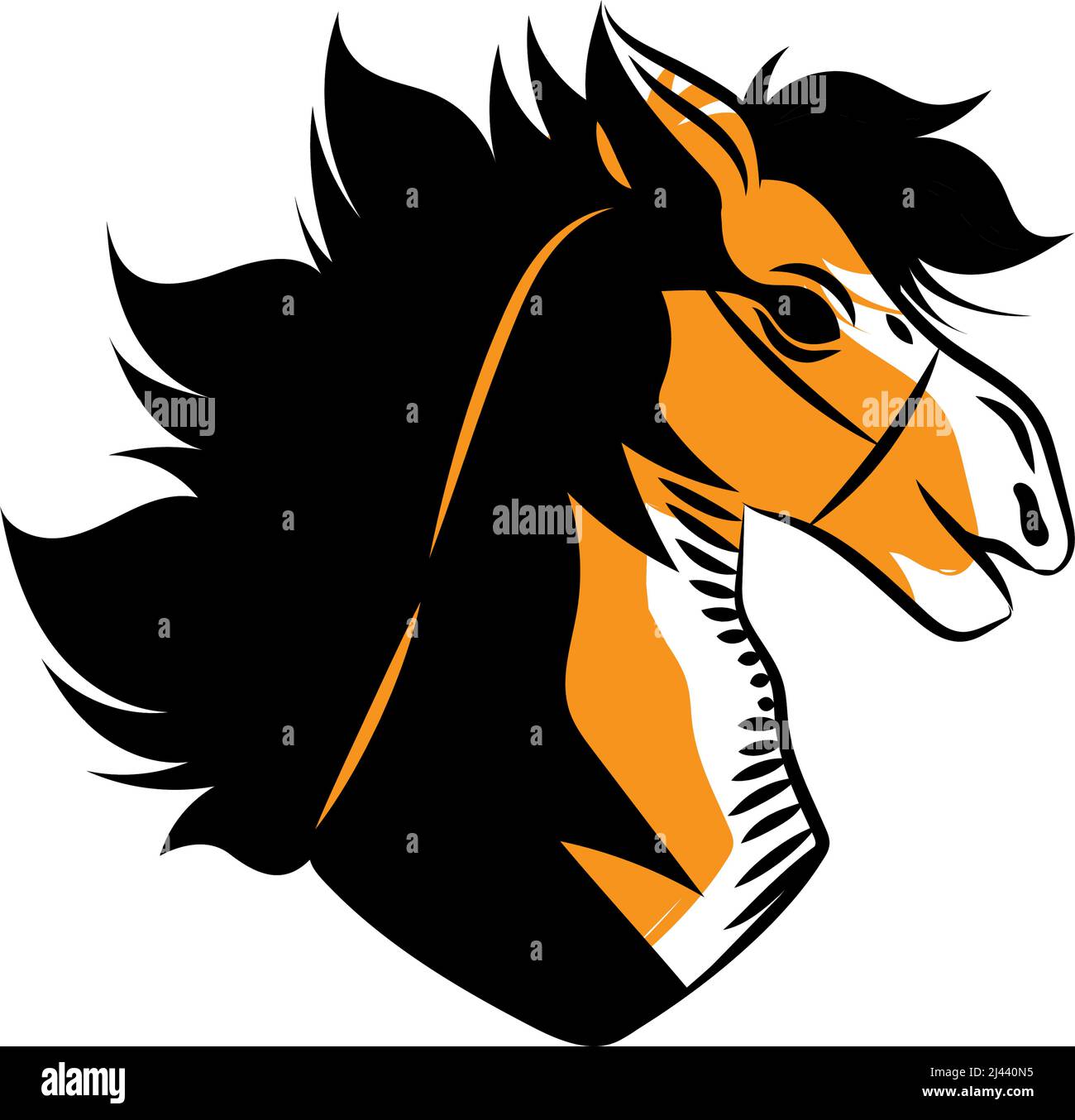 Western Horse Head Silhouette