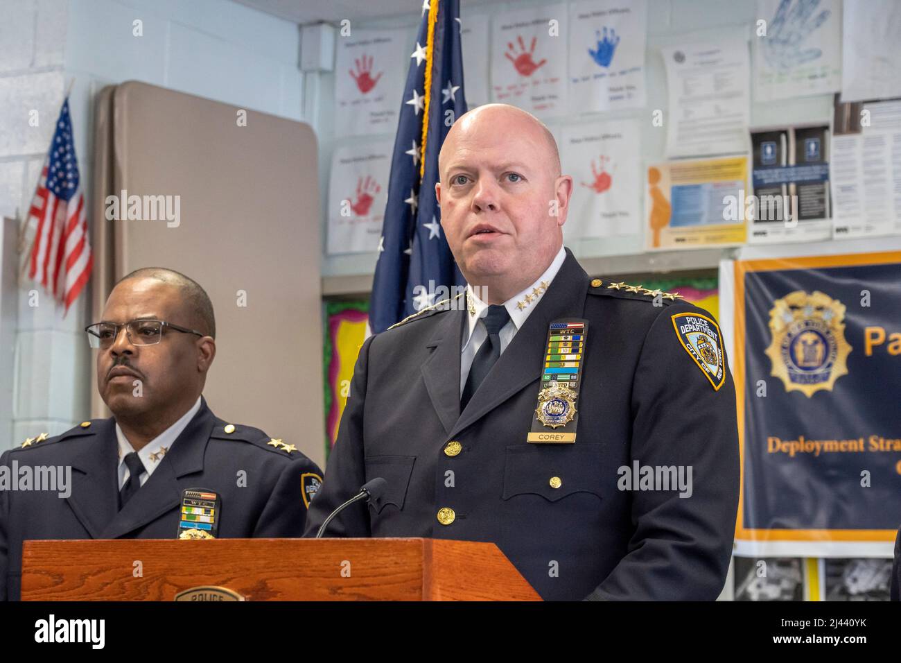 NEW YORK, NEW YORK - APRIL 11: Chief of Department Kenneth Corey ...