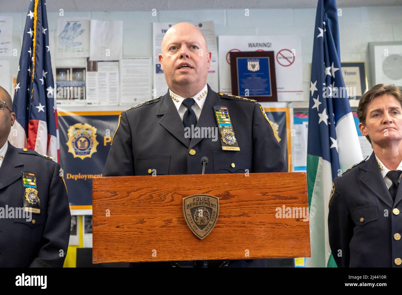 NEW YORK, NEW YORK - APRIL 11: Chief of Department Kenneth Corey ...