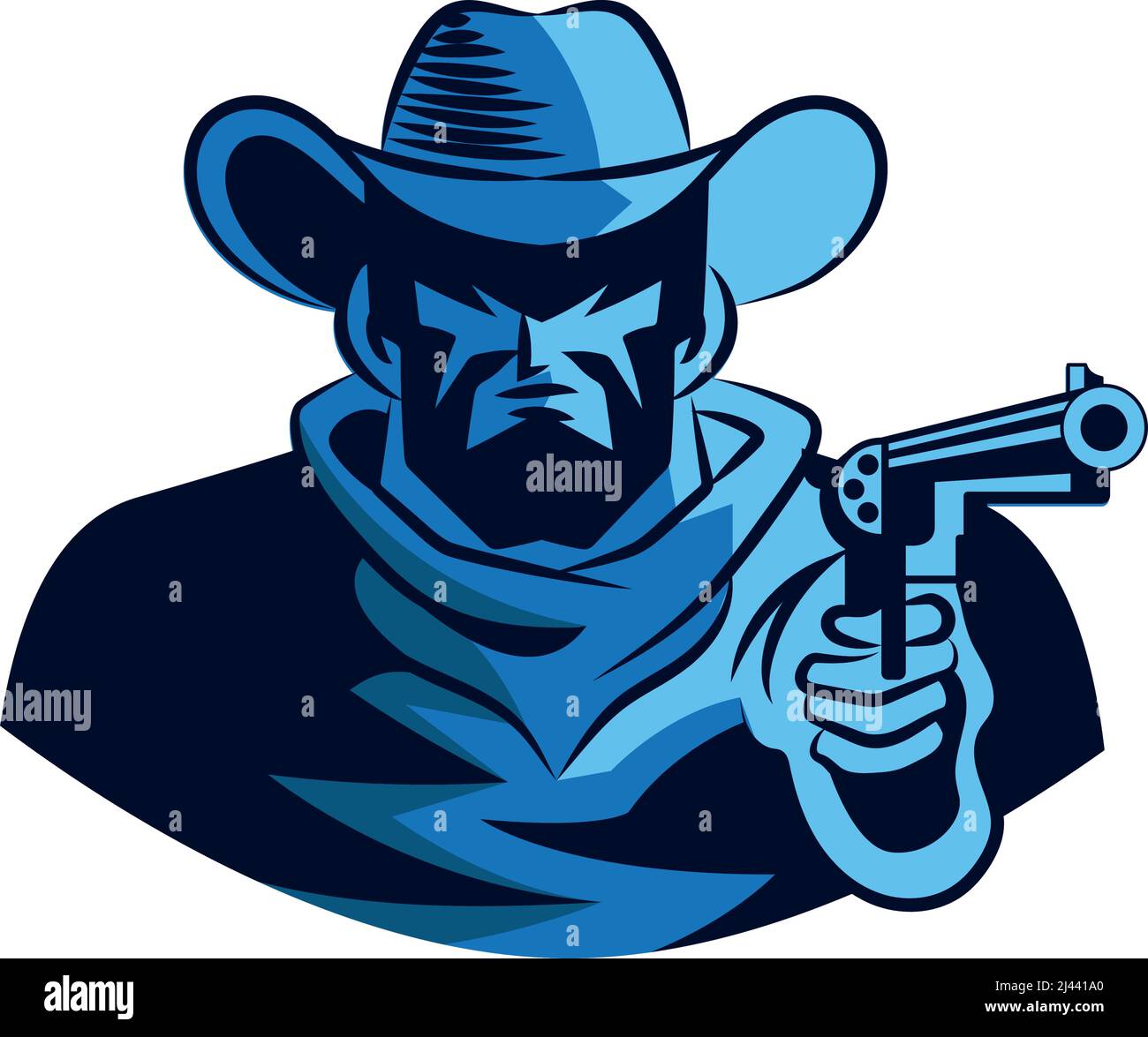 Bearded cowboy hat Stock Vector Images - Alamy