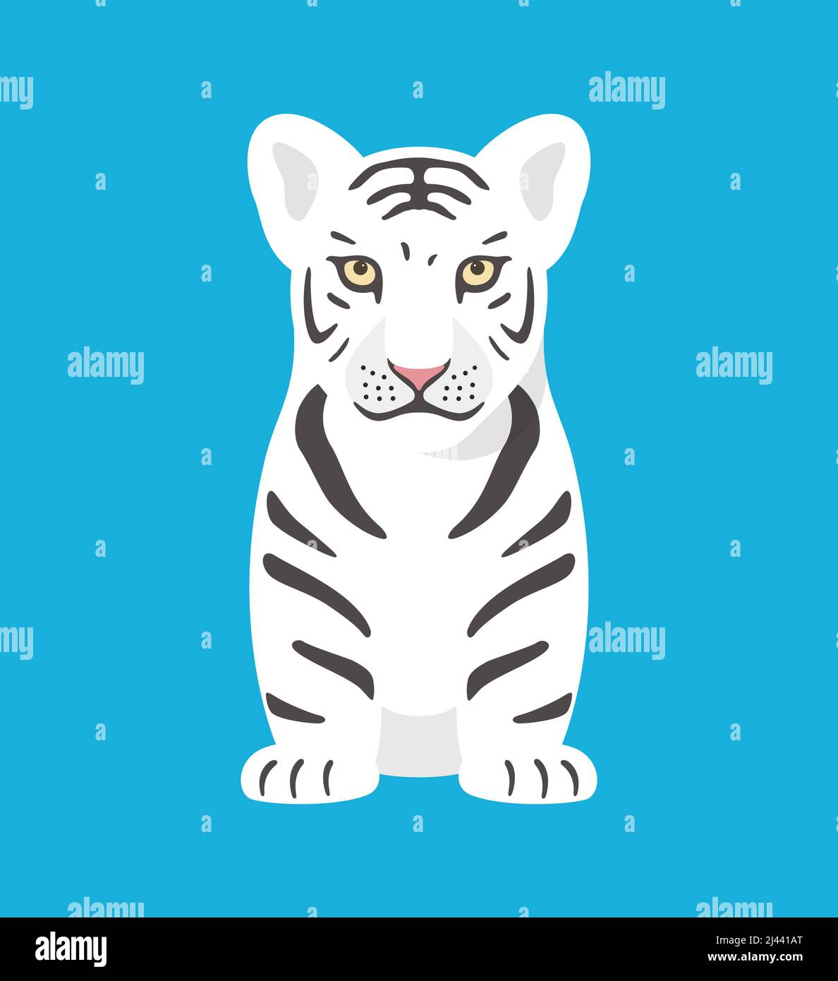 Animated White Tiger