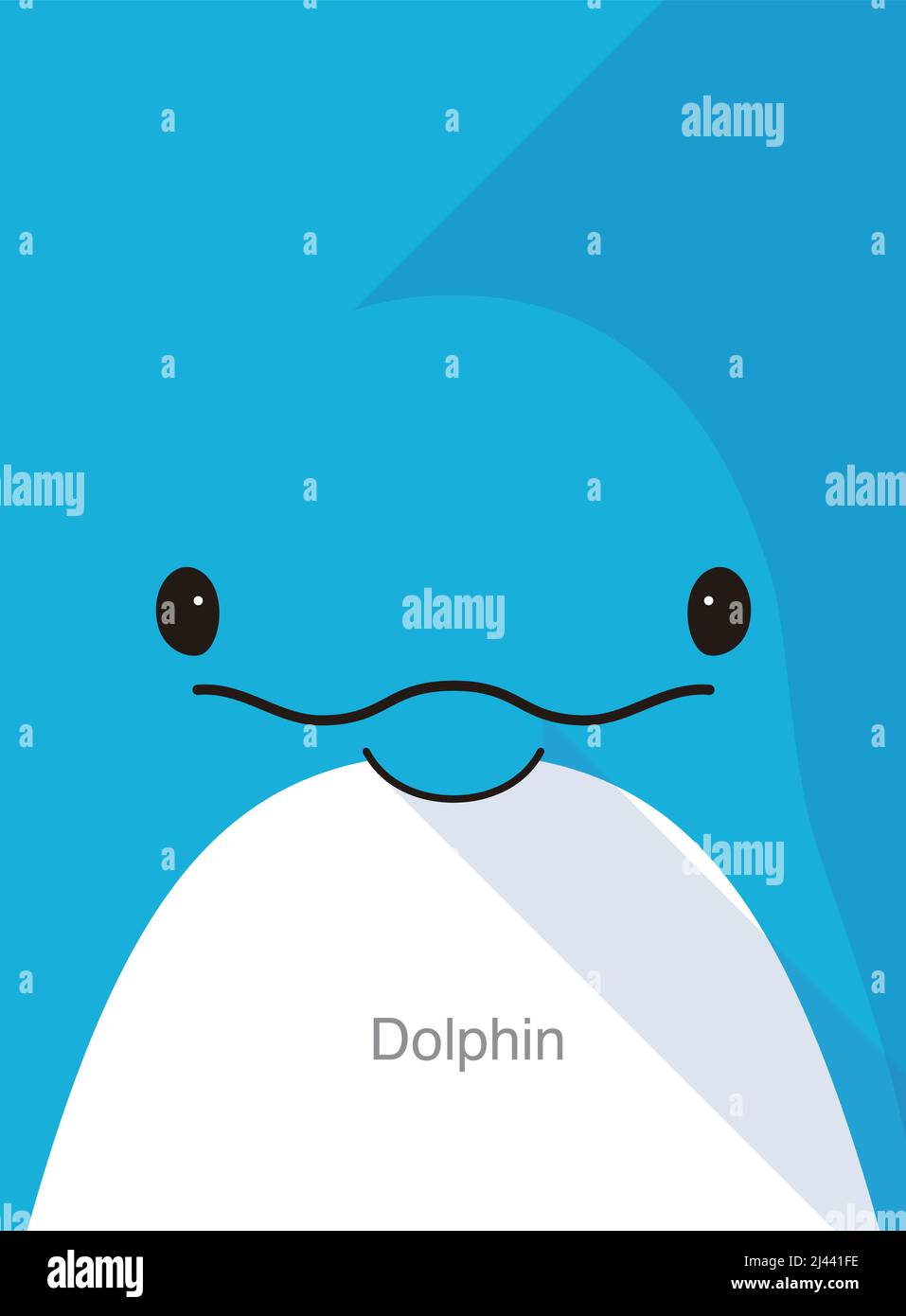 Dolphin face Stock Vector Images - Alamy