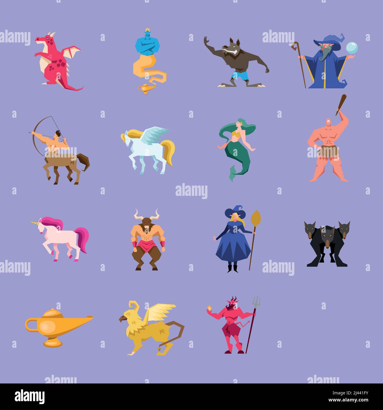 Magical mythological animal unicorn Stock Vector Images - Alamy