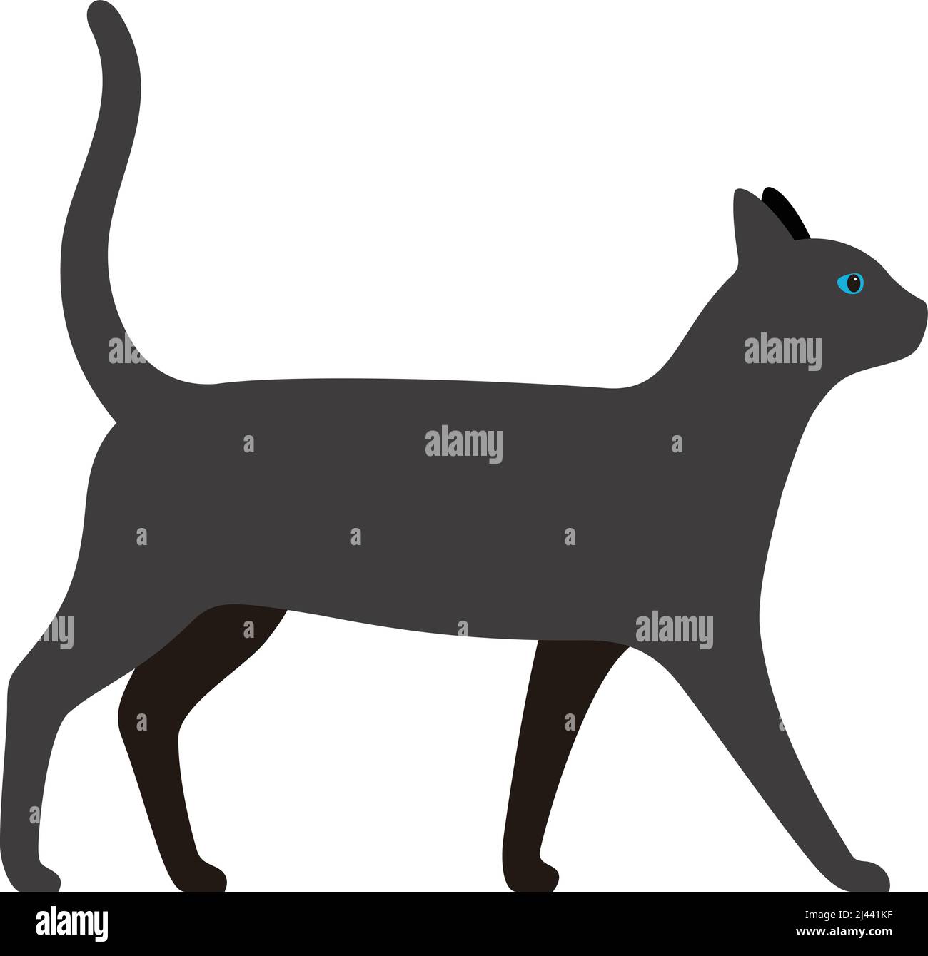 Cat cute side view Stock Vector Images - Alamy