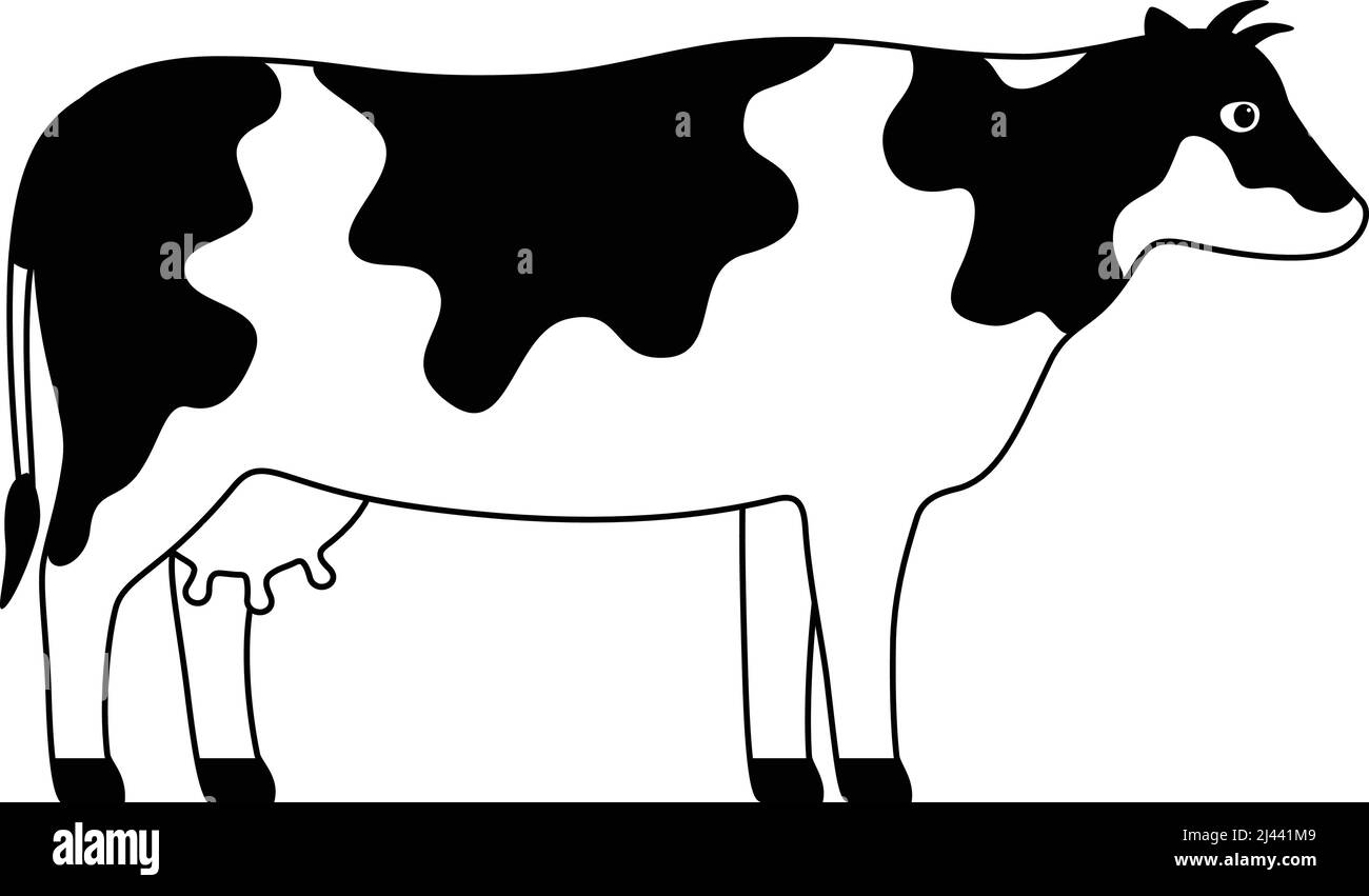 Free Black And White Farm Animal Clipart