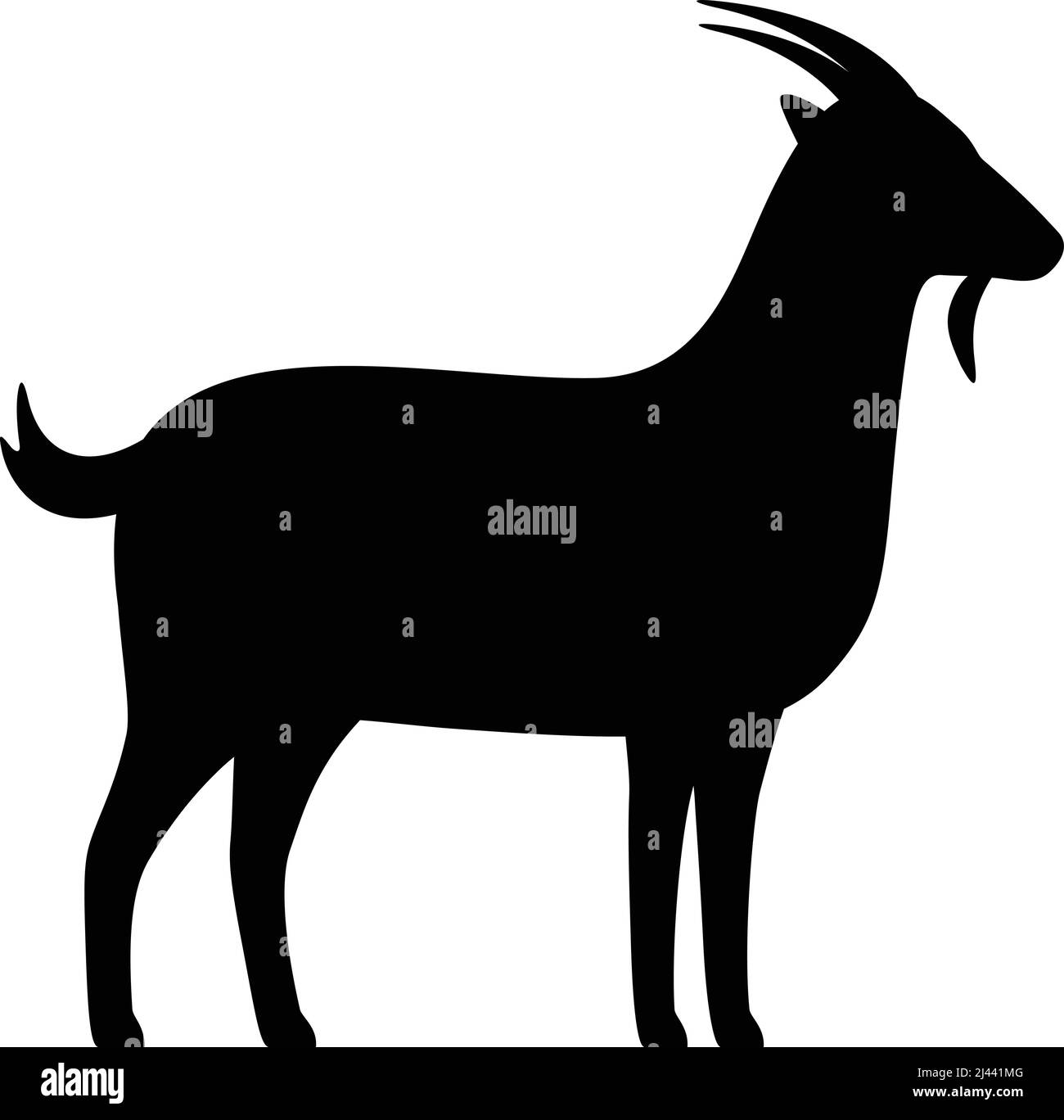 Friendly goat head vector Stock Vector Images - Alamy