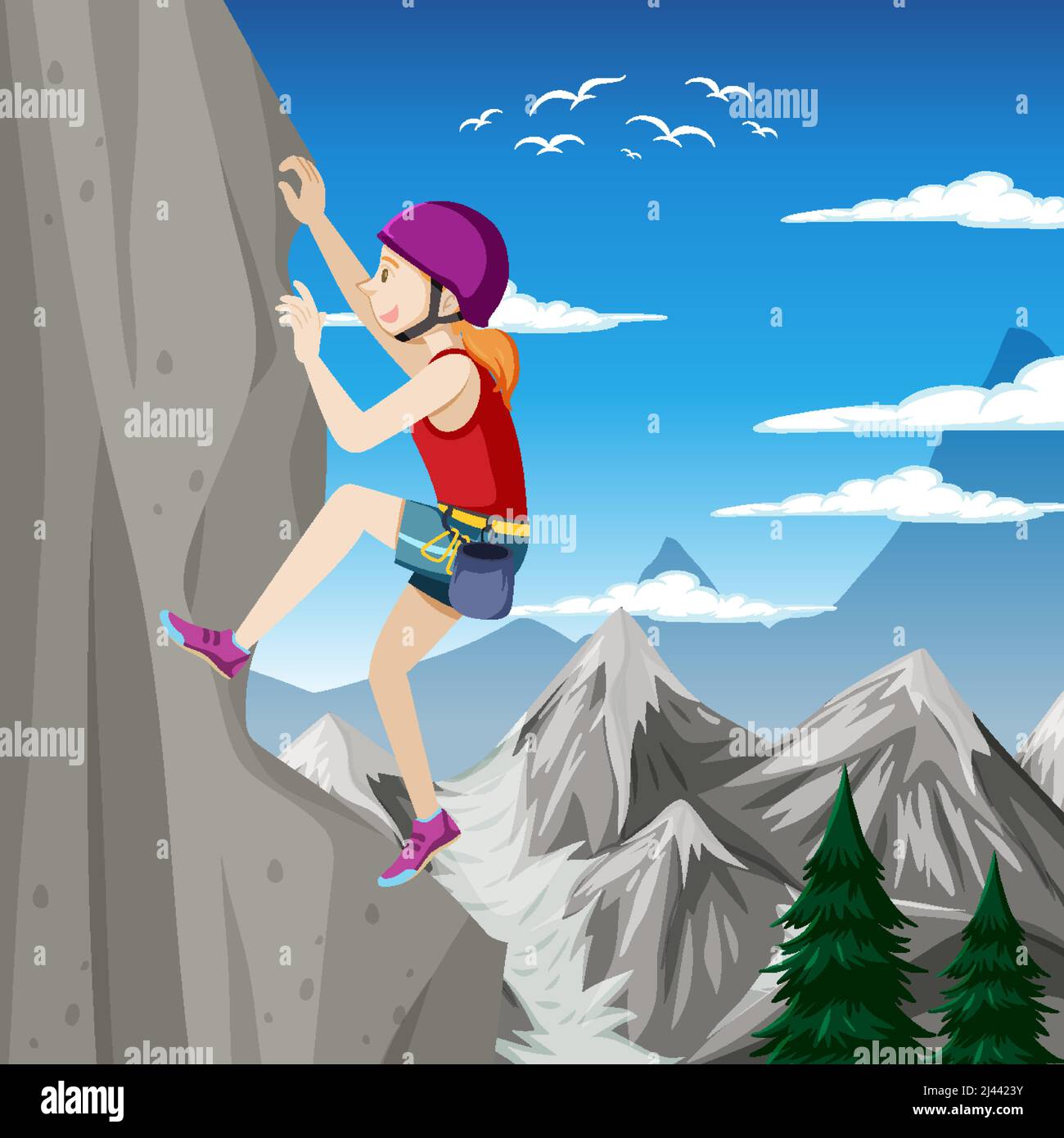 Bouldering drawing hi-res stock photography and images - Alamy