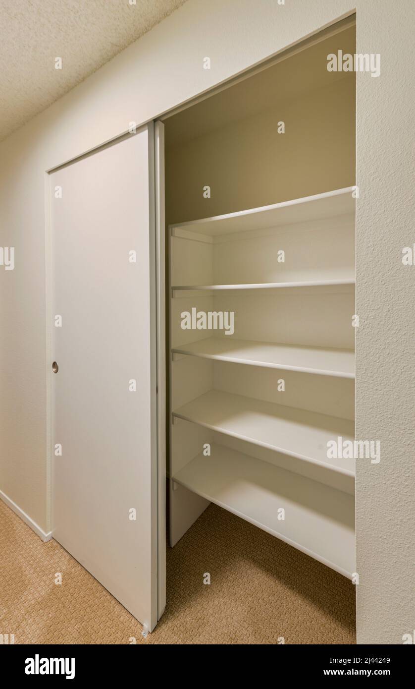 Modern residential hall closet interior Stock Photo - Alamy
