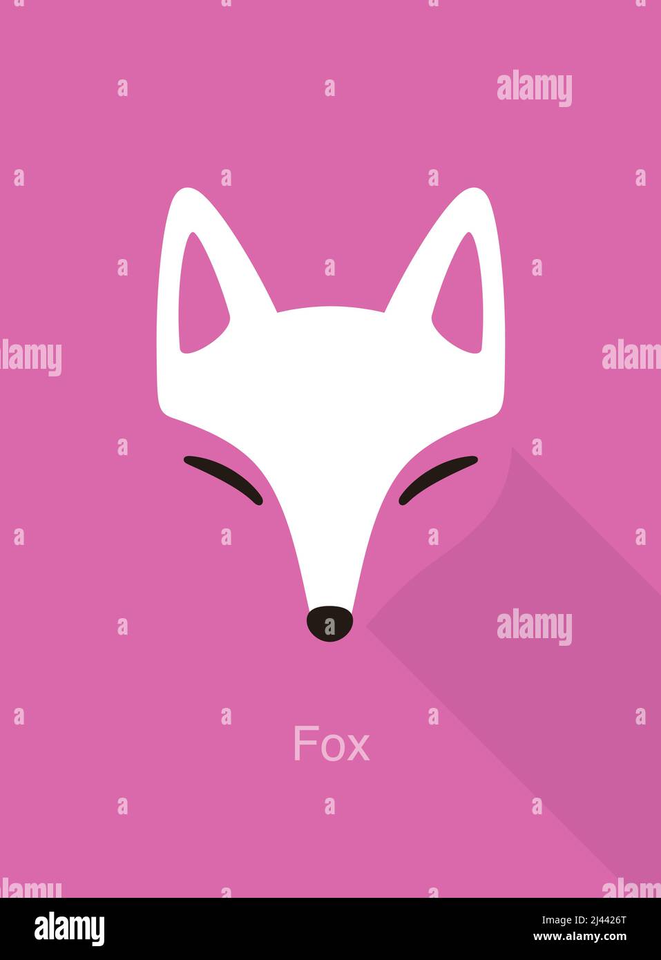 Fox face clipart Stock Vector Images - Alamy