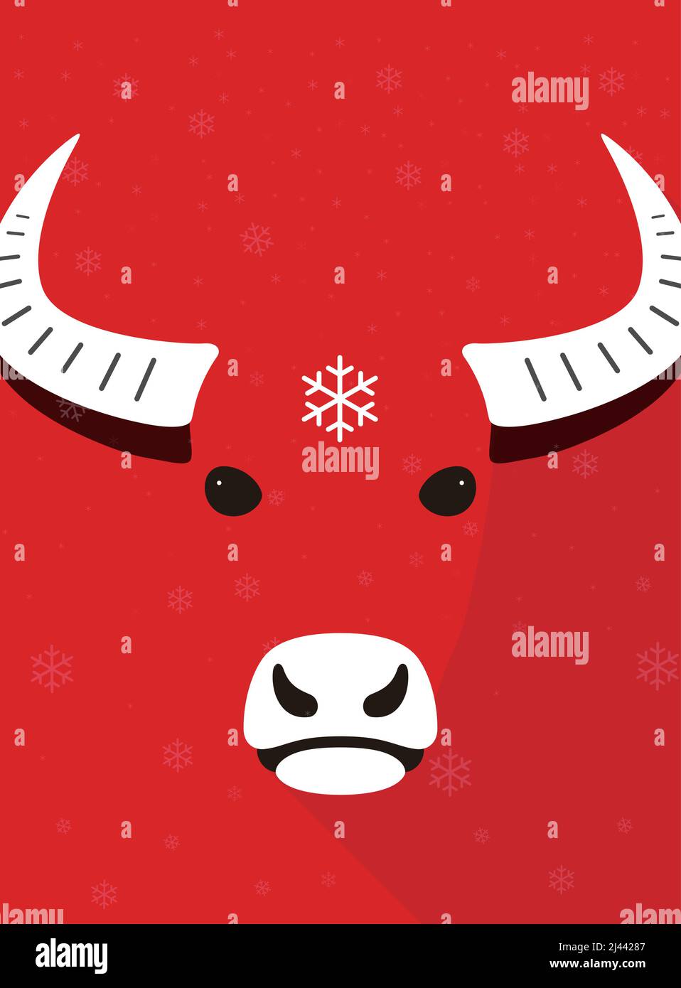 Asian buffalo face flat icon design, vector illustration Stock Vector ...