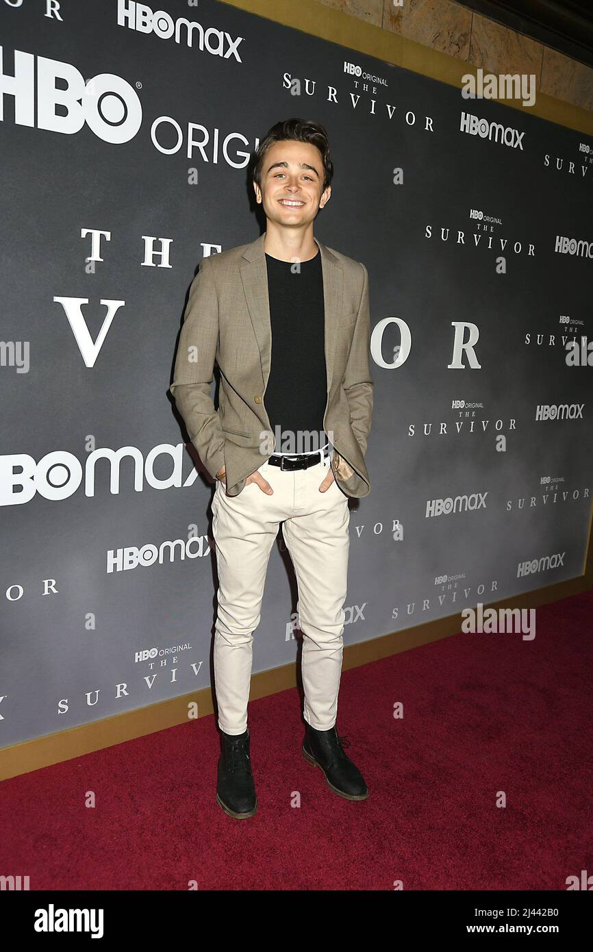 New York, USA. 11th April, 2022. Ben Ahlers attends the HBO Screening ...