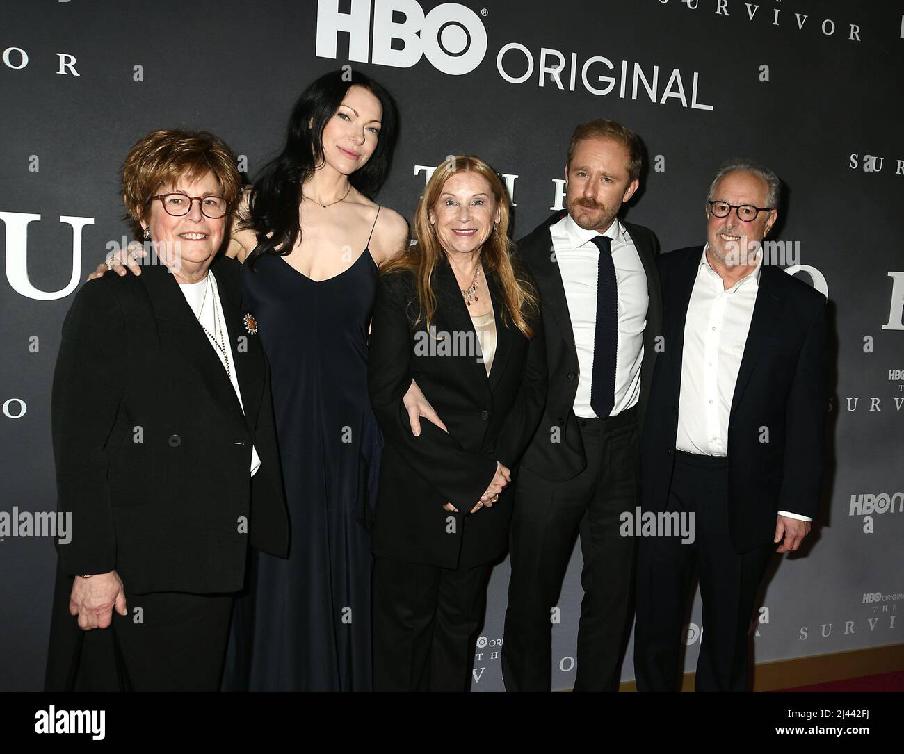 New York, USA. 11th April, 2022. Ben Foster and wife Laura Prepon and ...