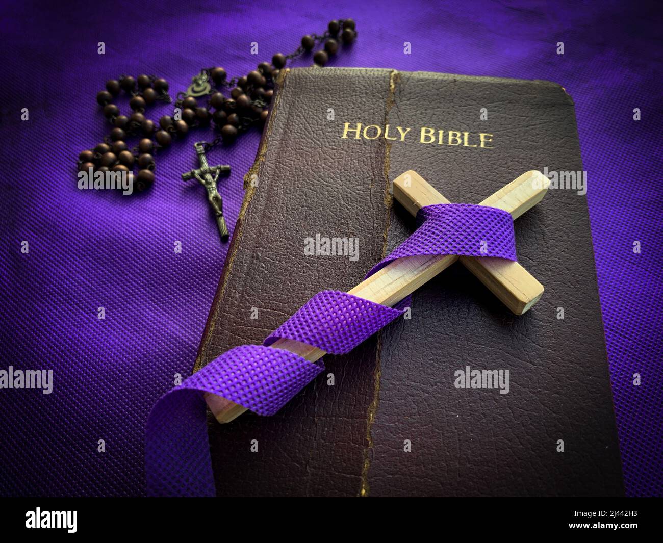 Purple Cross Bible Covers