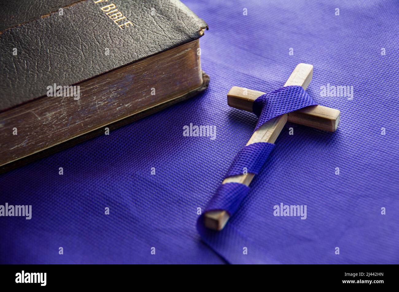 Purple Cross Bible Covers