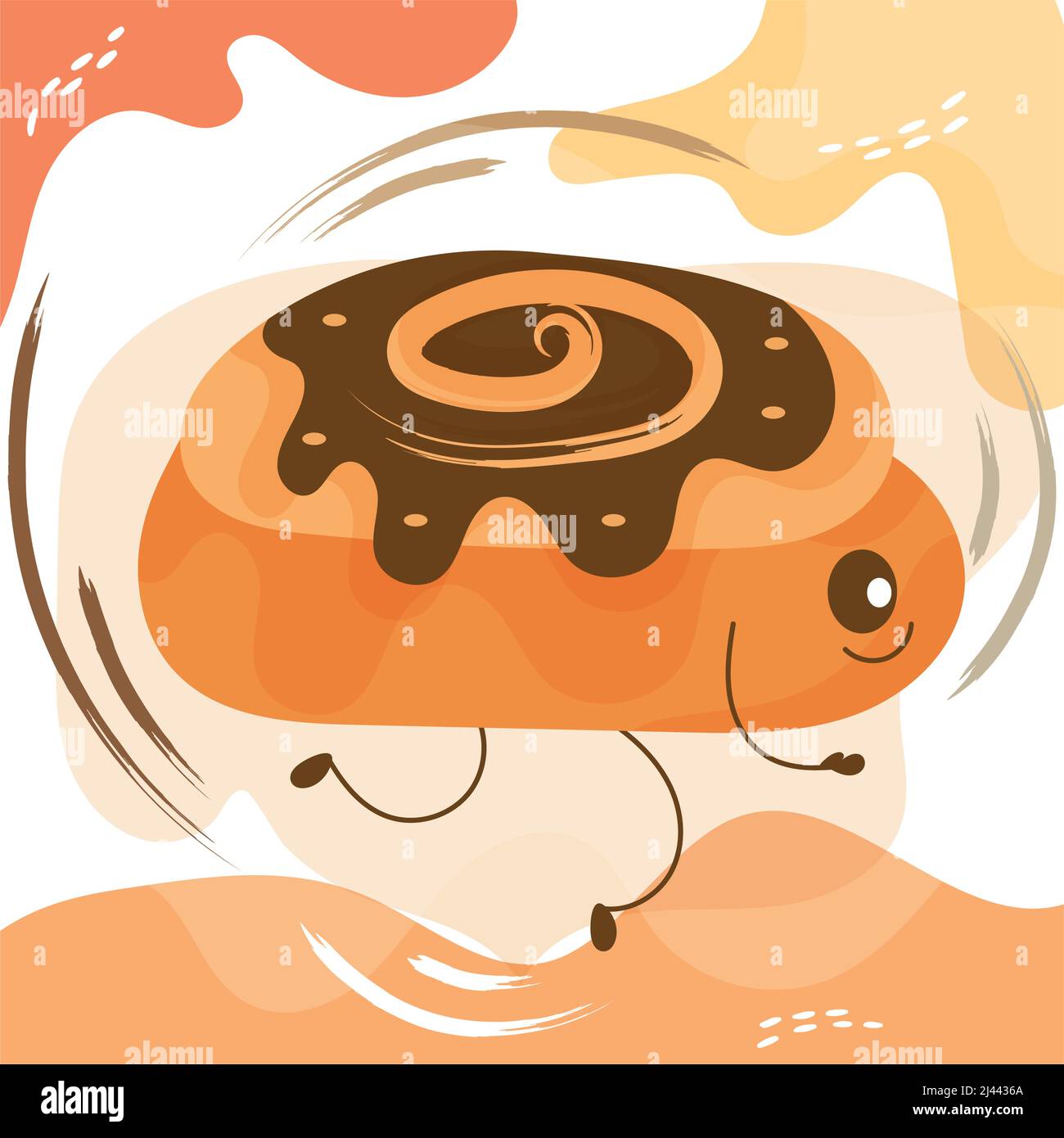 Muffin kawaii face cartoon happy hi-res stock photography and images ...