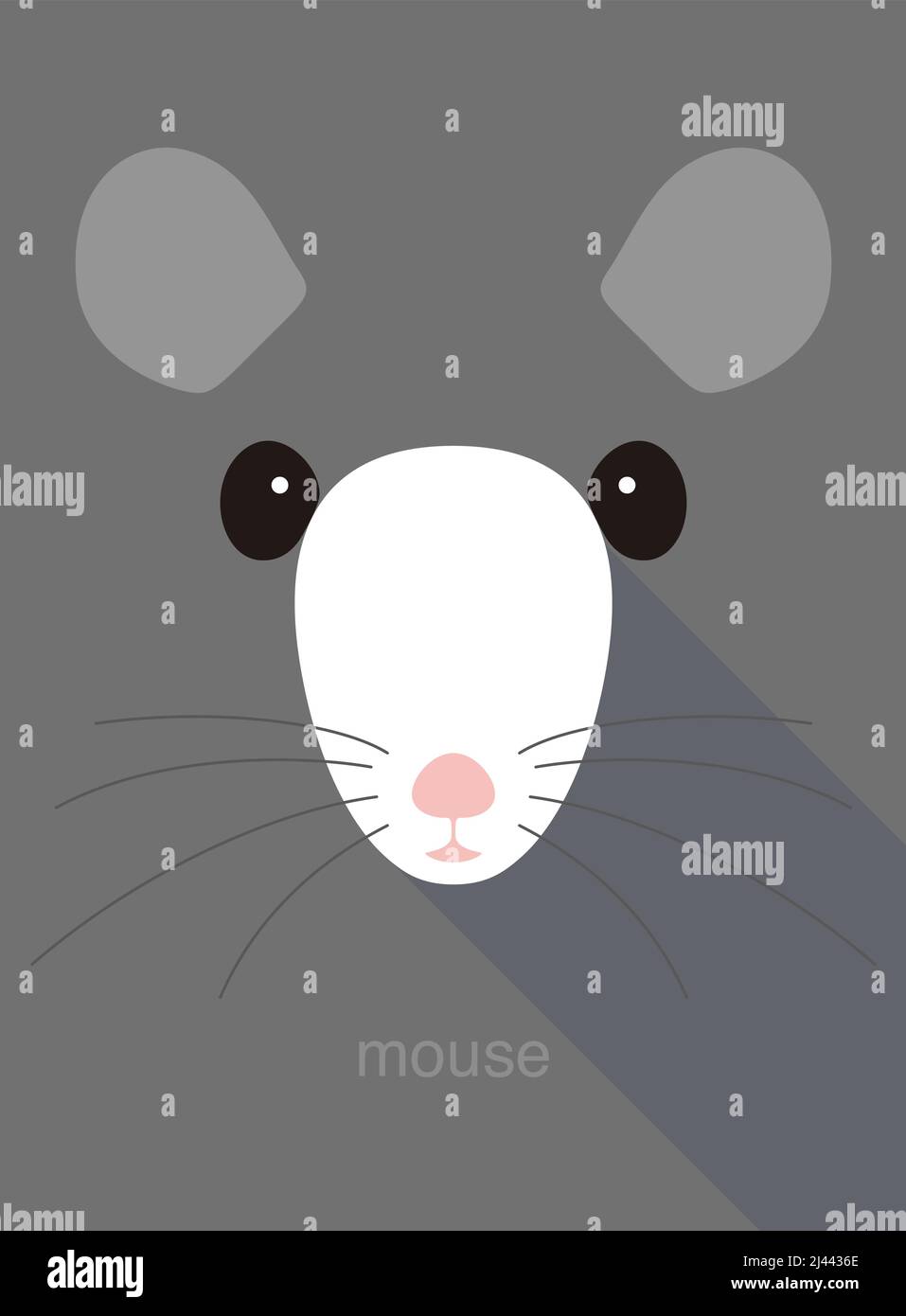 Cute mouse face icon, vector illustration Stock Vector Image & Art - Alamy