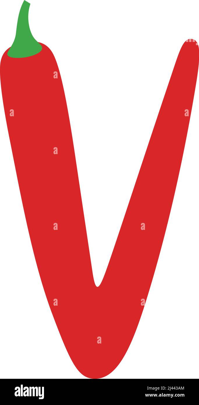 Chili pepper alphabet, vector illustration Stock Vector Image & Art - Alamy