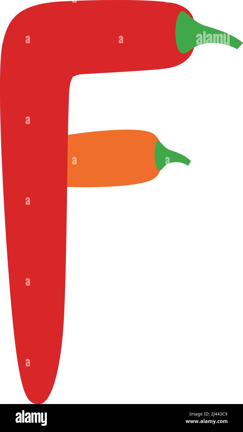 Chili pepper alphabet, vector illustration Stock Vector Image & Art - Alamy