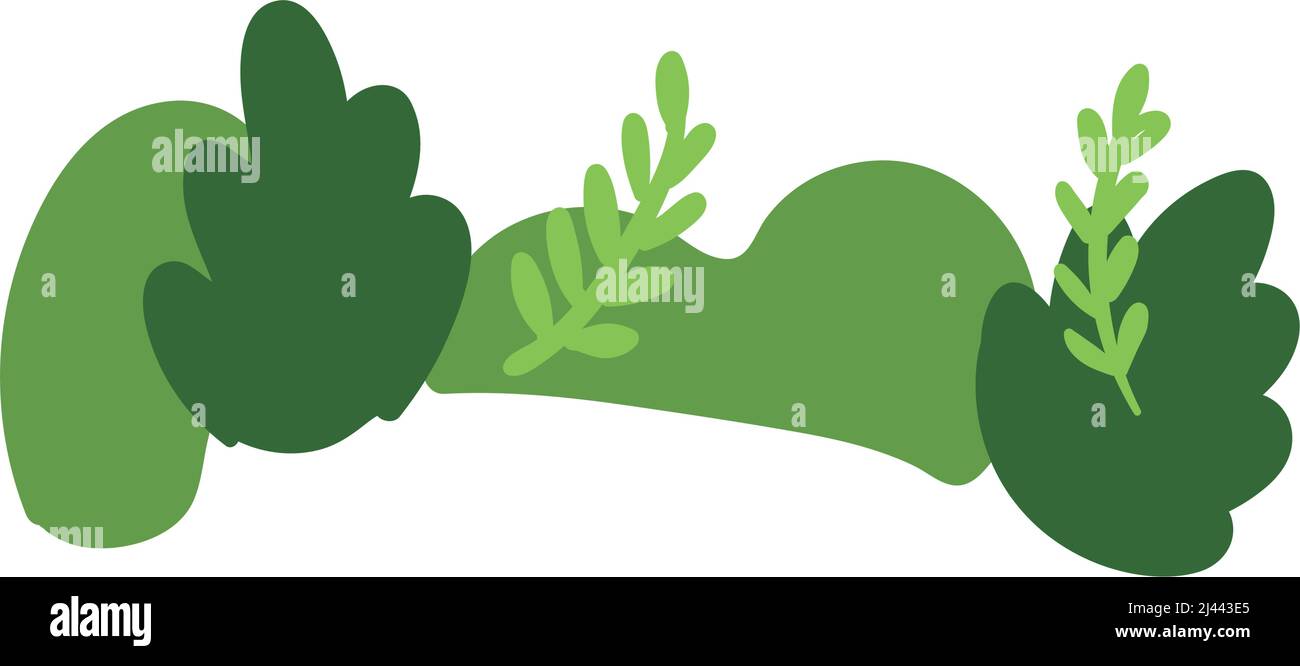 Isolated colored natural grass icon Cute design Vector Stock Vector ...