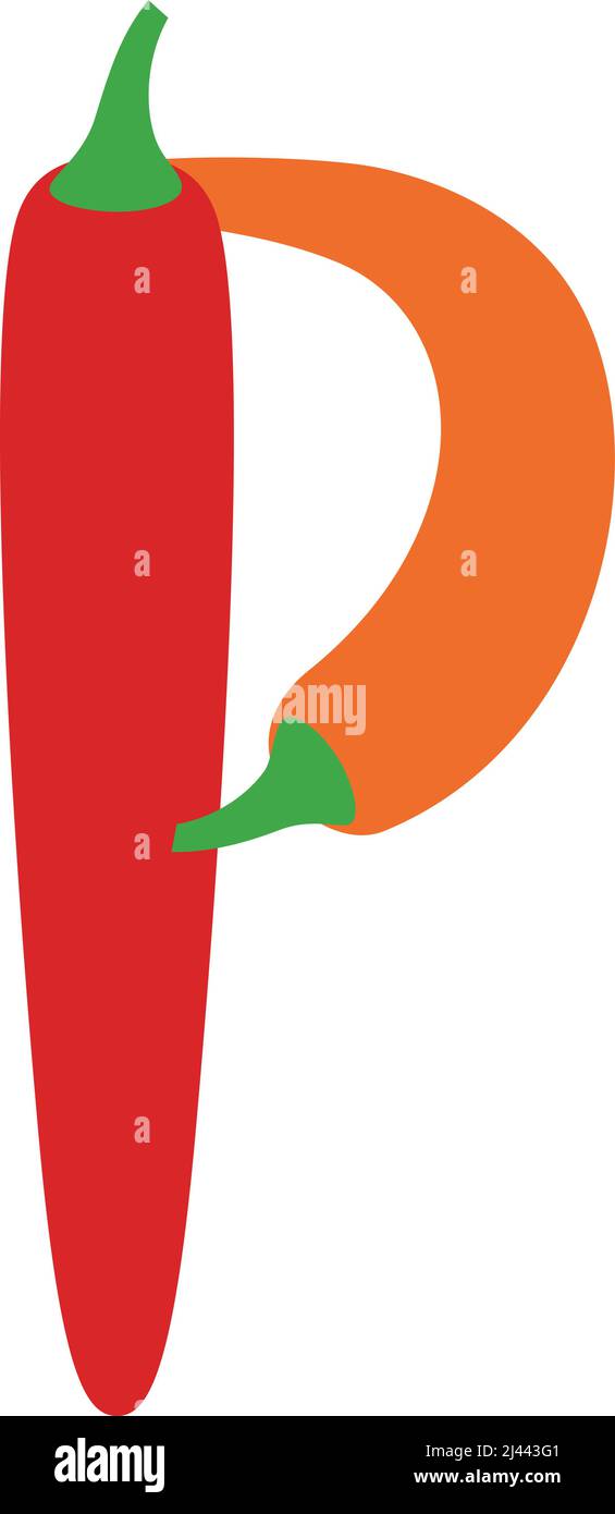Chili pepper alphabet, vector illustration Stock Vector Image & Art - Alamy