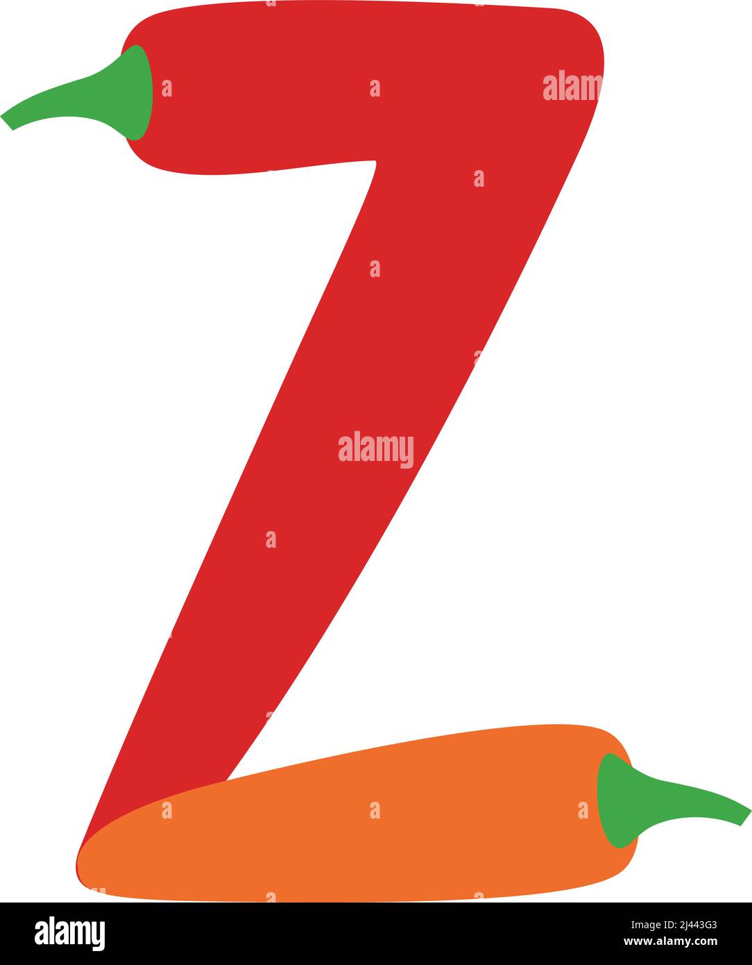Chili pepper alphabet, vector illustration Stock Vector Image & Art - Alamy