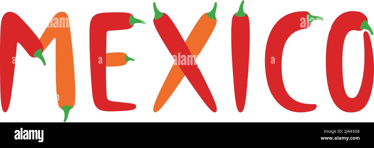 Chili pepper alphabet, vector illustration Stock Vector Image & Art - Alamy
