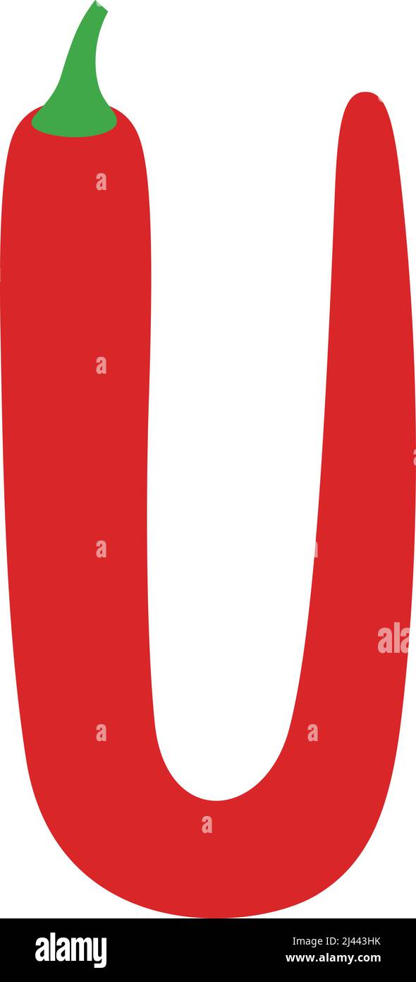 Chili pepper alphabet, vector illustration Stock Vector Image & Art - Alamy