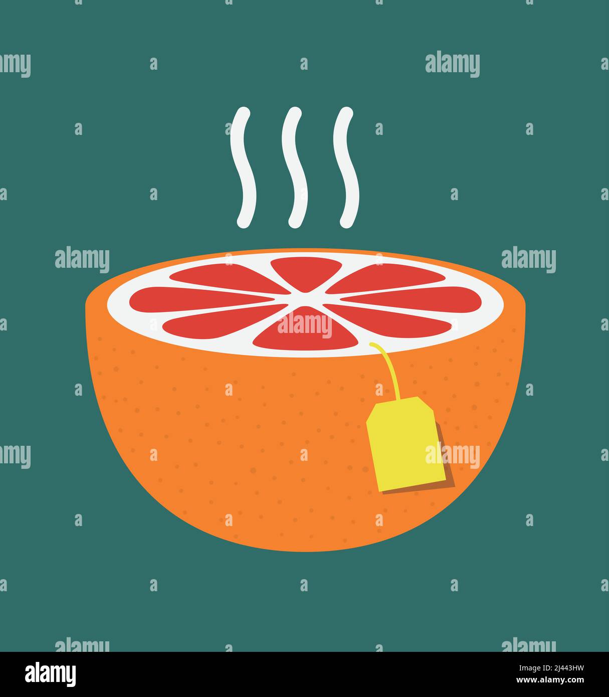 Cup of fruit tea cut out Stock Vector Images - Alamy