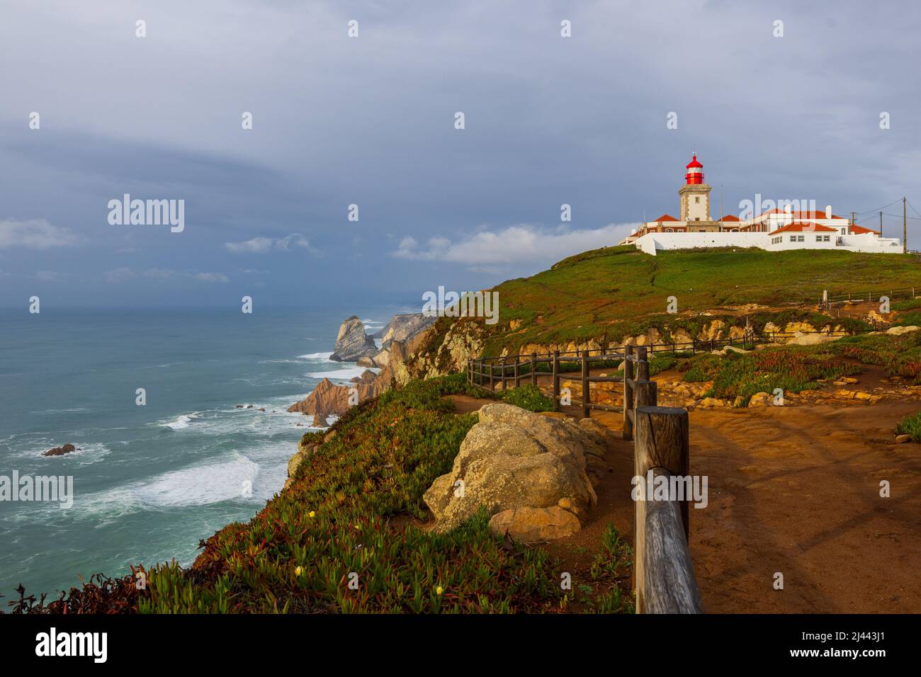 Cape Roca (Cabo da Roca), the most westerly point of continental Europe ...