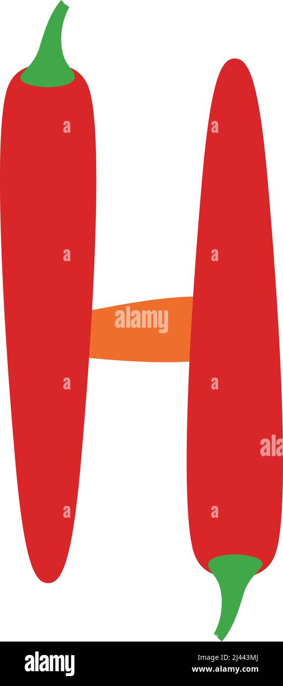 Chili pepper alphabet, vector illustration Stock Vector Image & Art - Alamy
