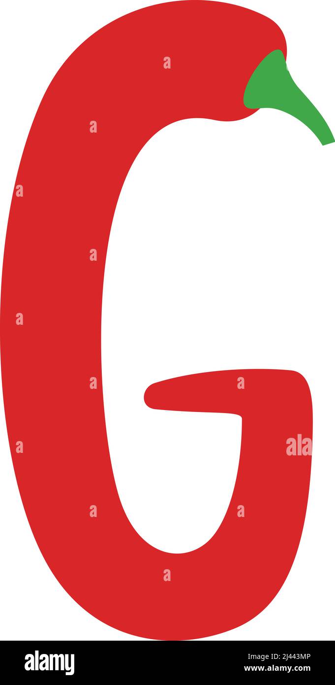 Chili pepper alphabet, vector illustration Stock Vector Image & Art - Alamy