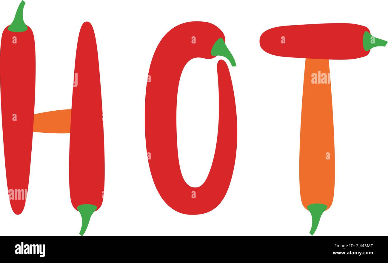 Chili pepper alphabet, vector illustration Stock Vector Image & Art - Alamy
