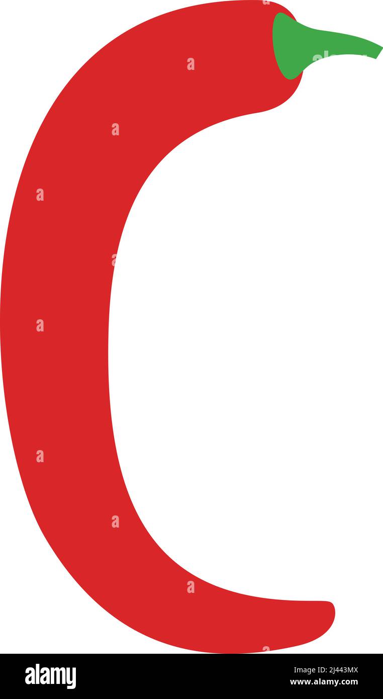 Chili pepper alphabet, vector illustration Stock Vector Image & Art - Alamy