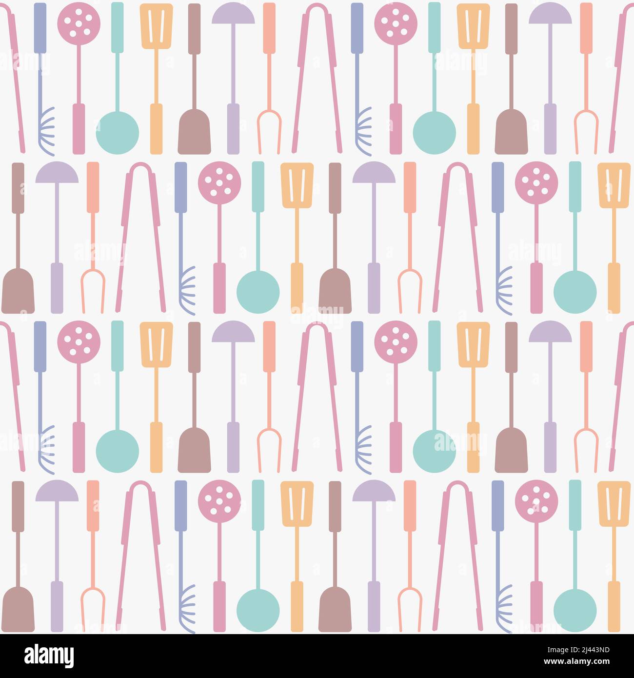 Seamless kitchen tools pattern, vector illustration Stock Vector Image ...
