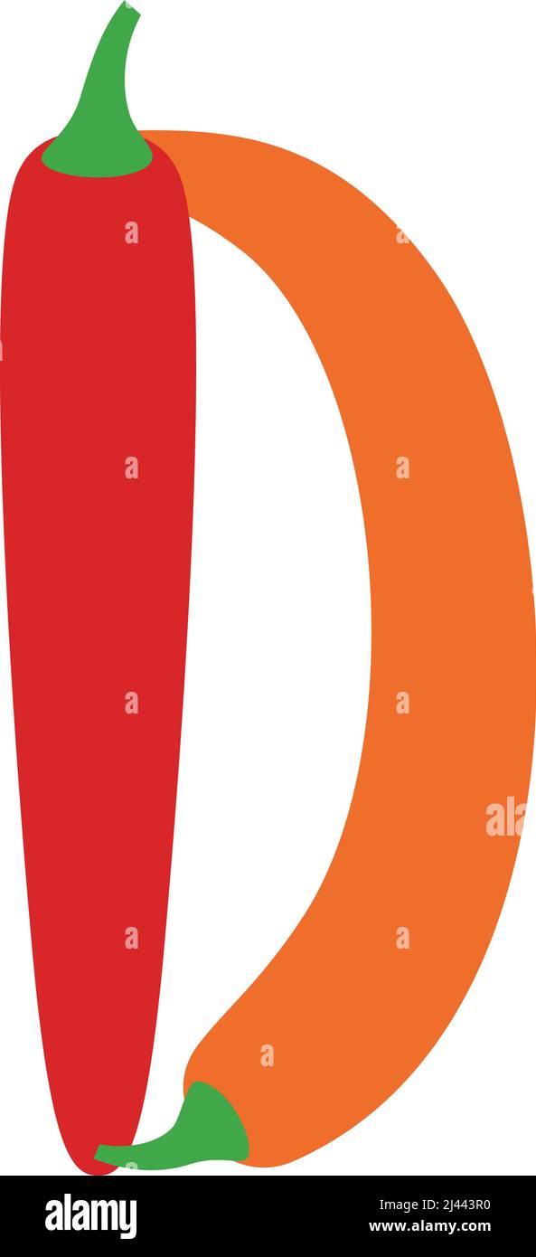Chili pepper alphabet, vector illustration Stock Vector Image & Art - Alamy