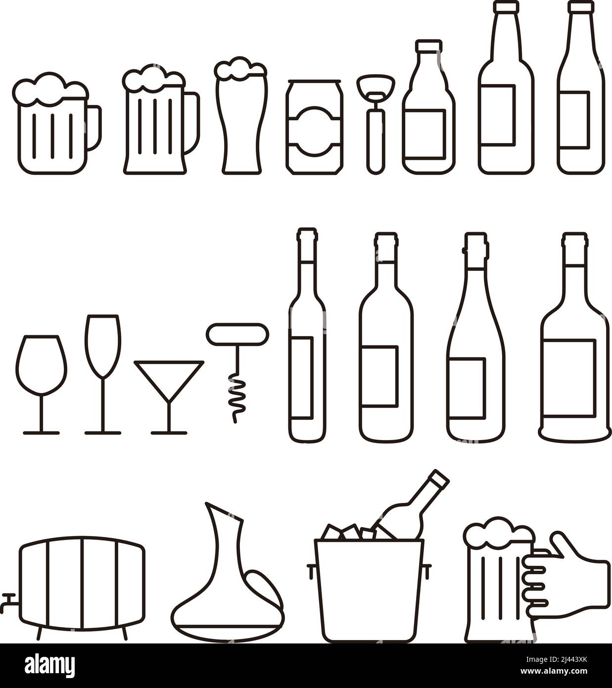 Beer bucket icon simple hi-res stock photography and images - Alamy