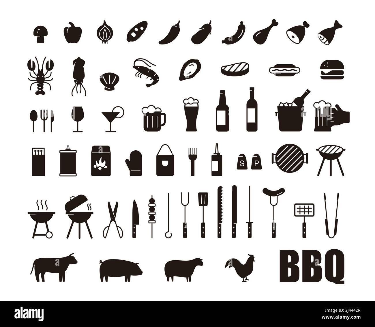 Minimalist burger illustration hi-res stock photography and images - Alamy