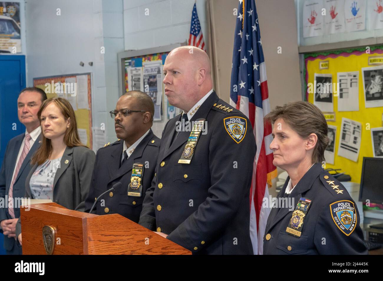 New York, United States. 11th Apr, 2022. Chief of Department Kenneth ...