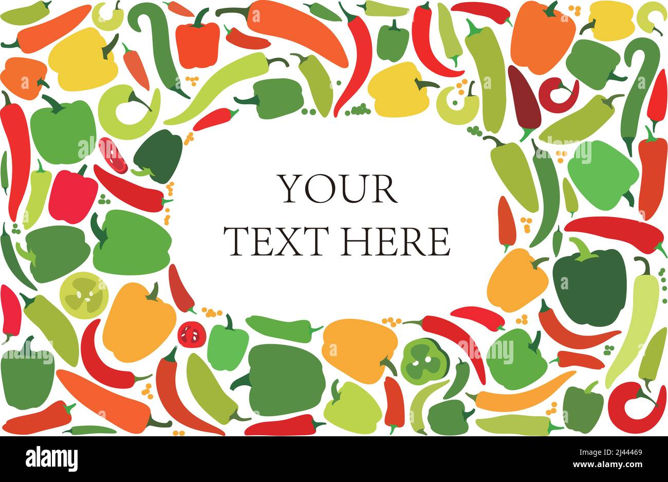 Peppers pattern, backgrounds vector illustration Stock Vector Image ...