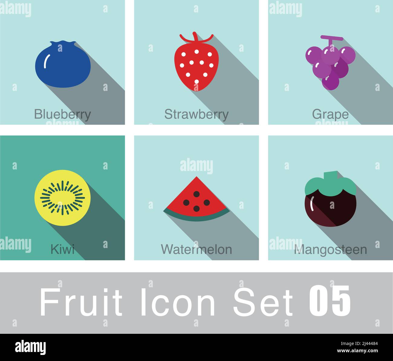 Fruit icon design set, vector illustration Stock Vector Image & Art - Alamy