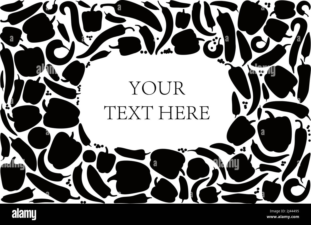 Peppers pattern, backgrounds vector illustration Stock Vector Image ...