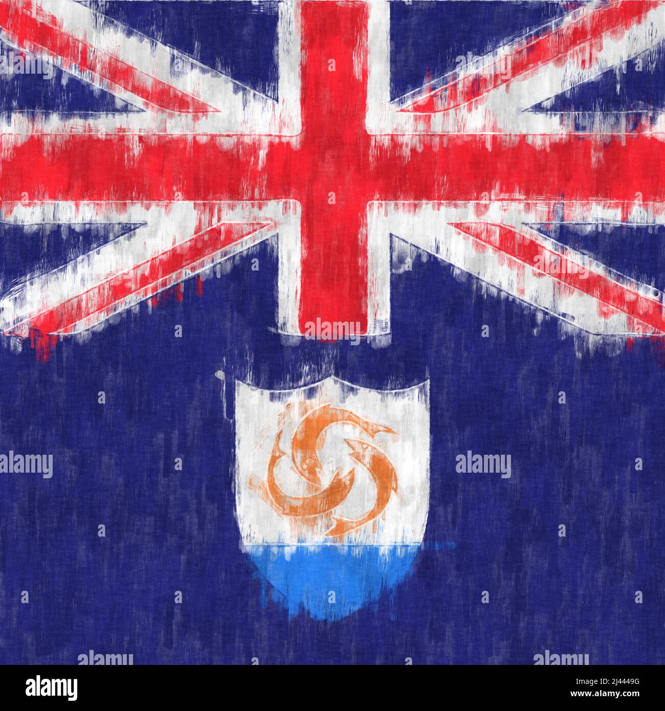 Fabric flag anguilla hi-res stock photography and images - Alamy