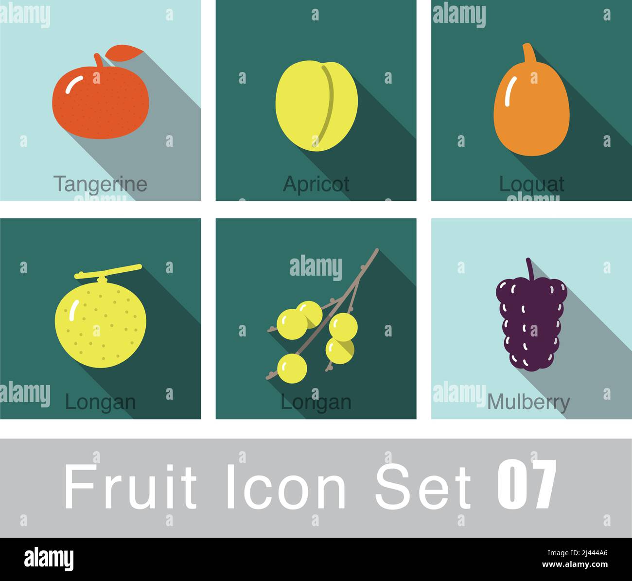 Fruit icon design set, vector illustration Stock Vector Image & Art - Alamy