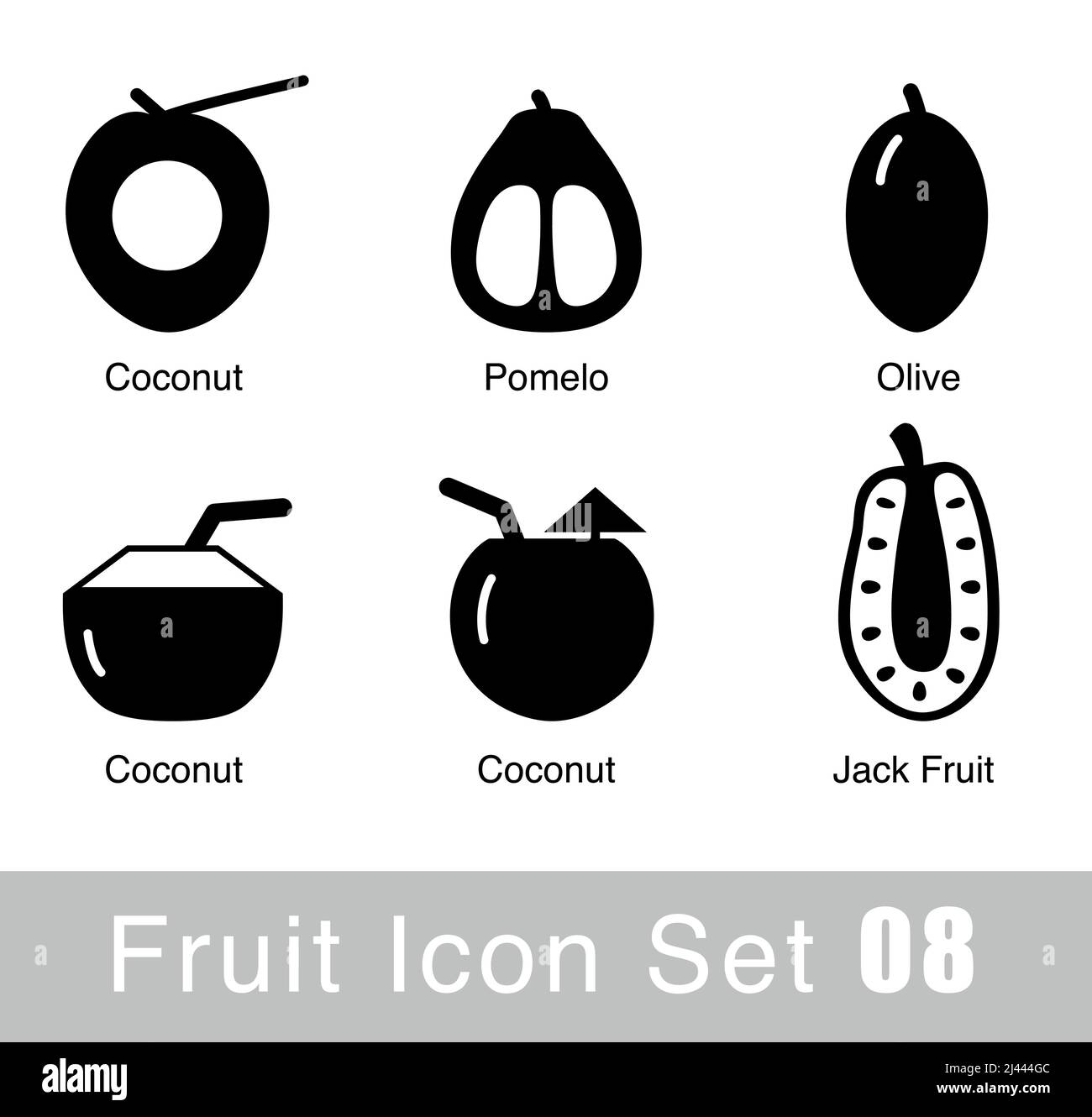 Fruit icon design set, vector illustration Stock Vector Image & Art - Alamy