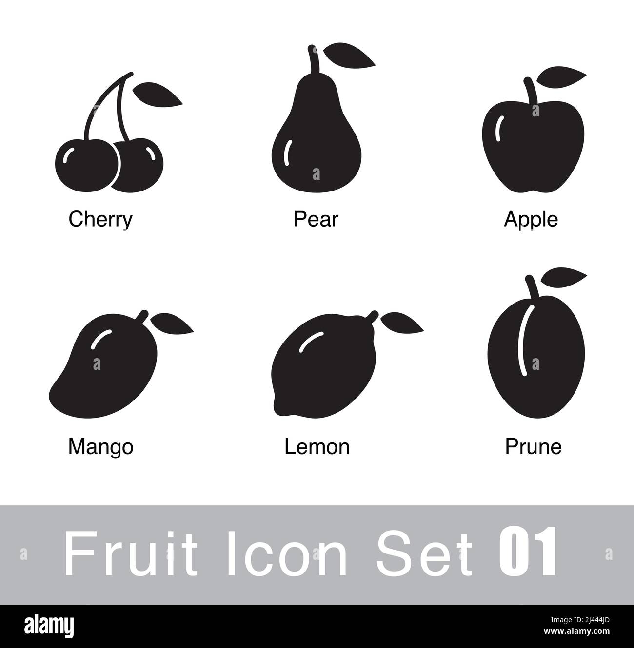 Mango lemon pear Stock Vector Images - Alamy