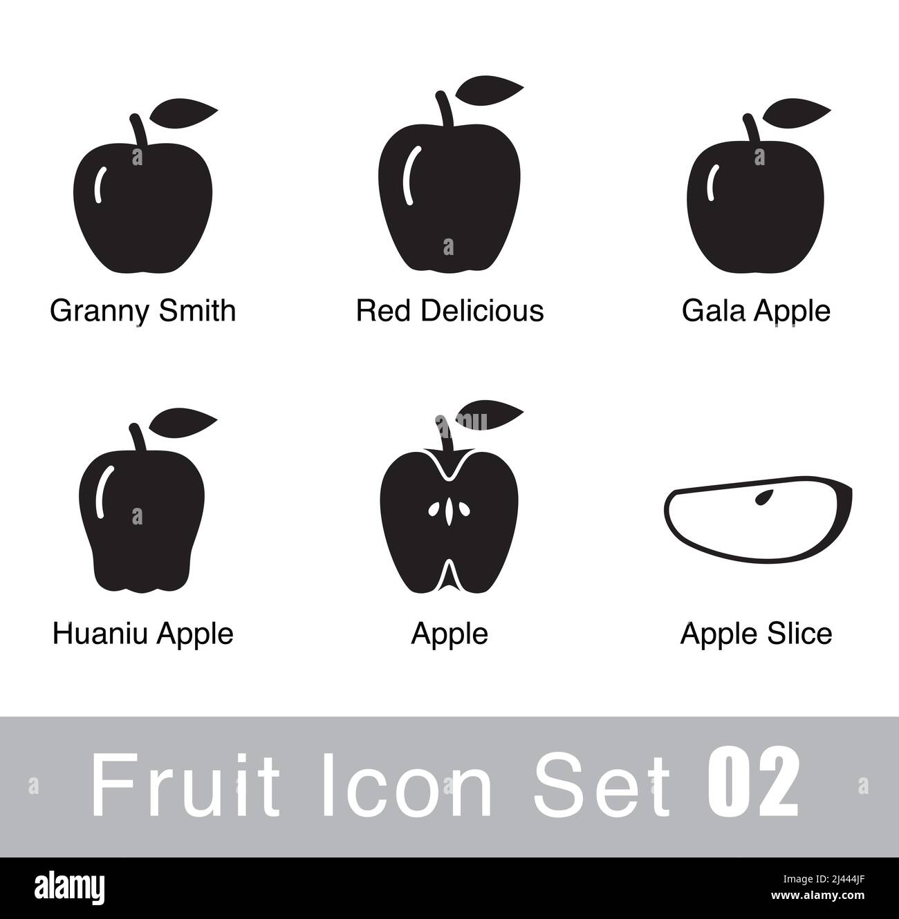 Fruit icon design set, vector illustration Stock Vector Image & Art - Alamy