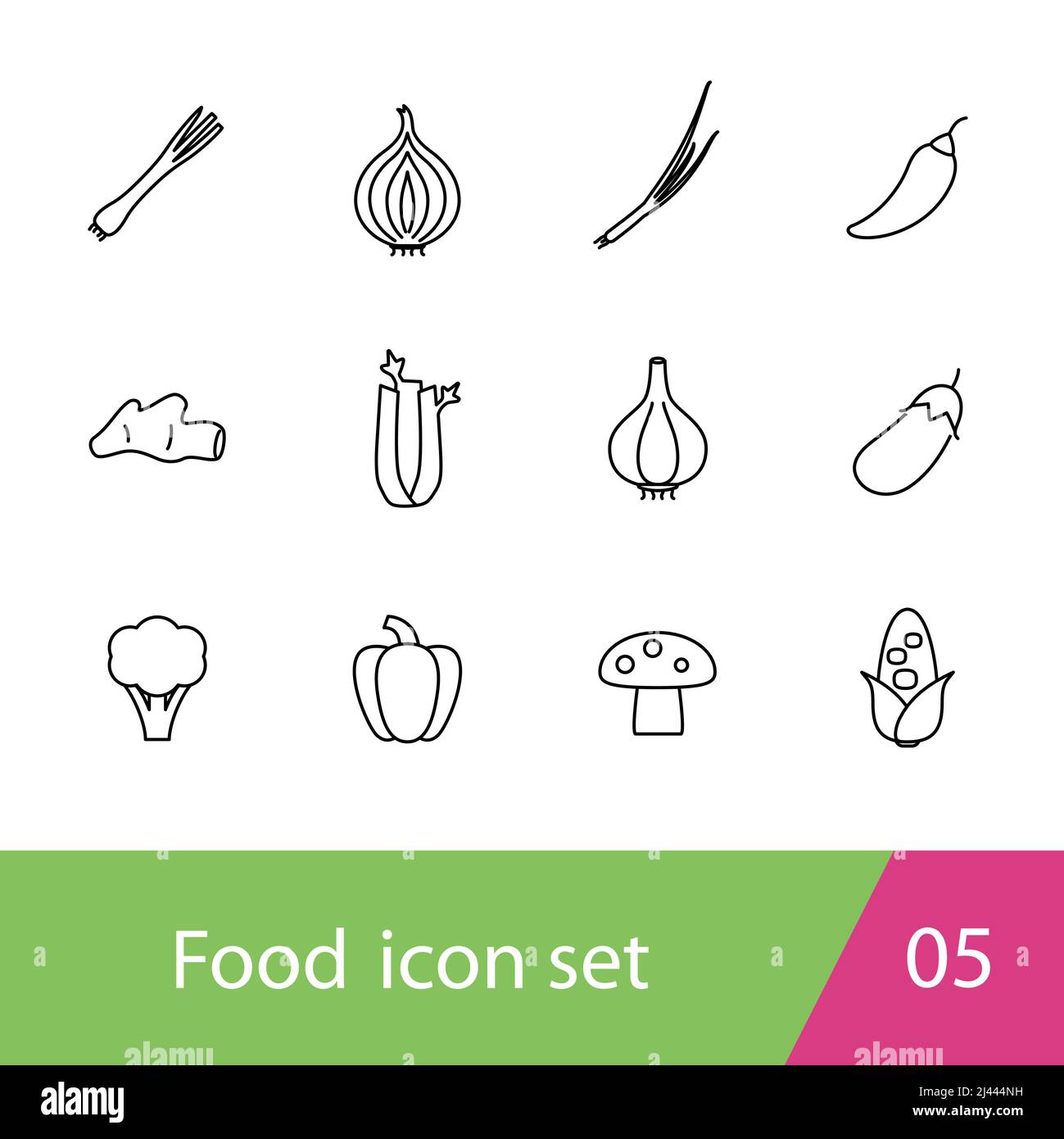 Broccoli ginger Stock Vector Images - Alamy