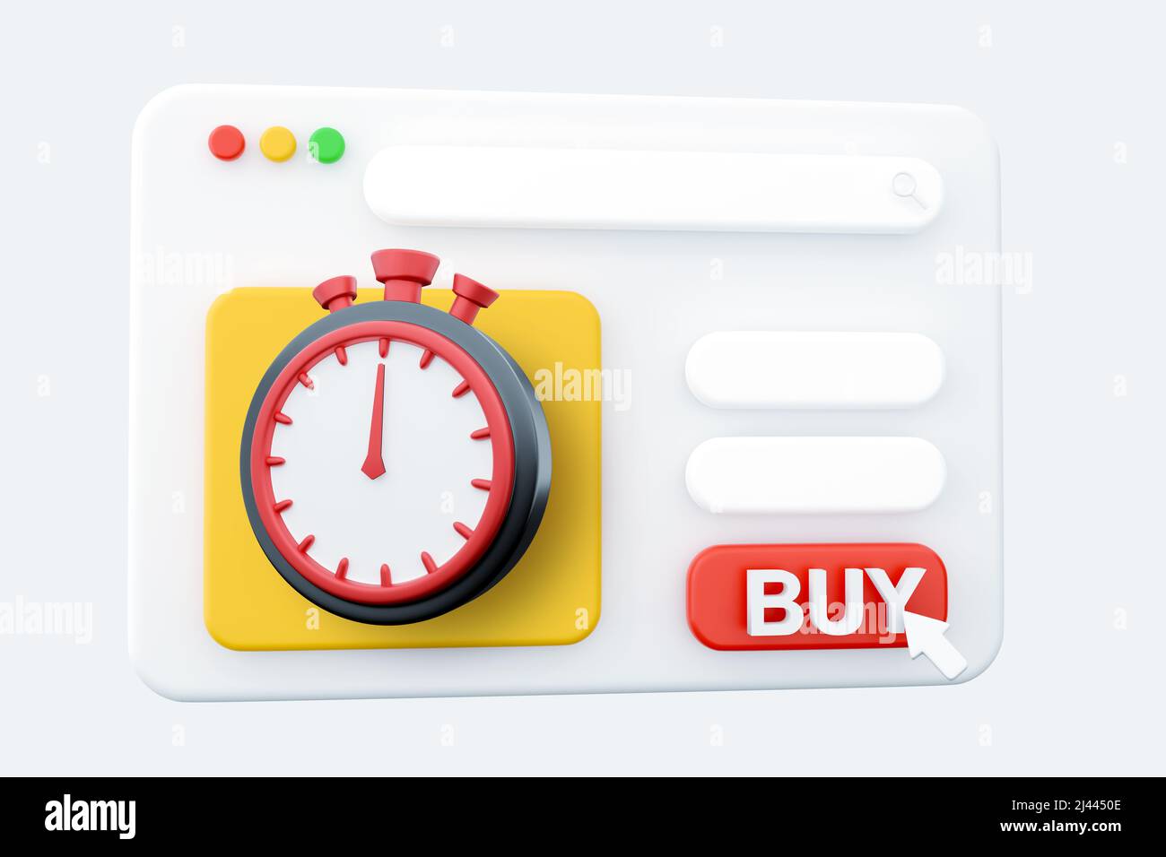 3d Stopwatch Timer Icon Illustration 3d Render Web Page Timer Icon Stopwatch 3d Render Web