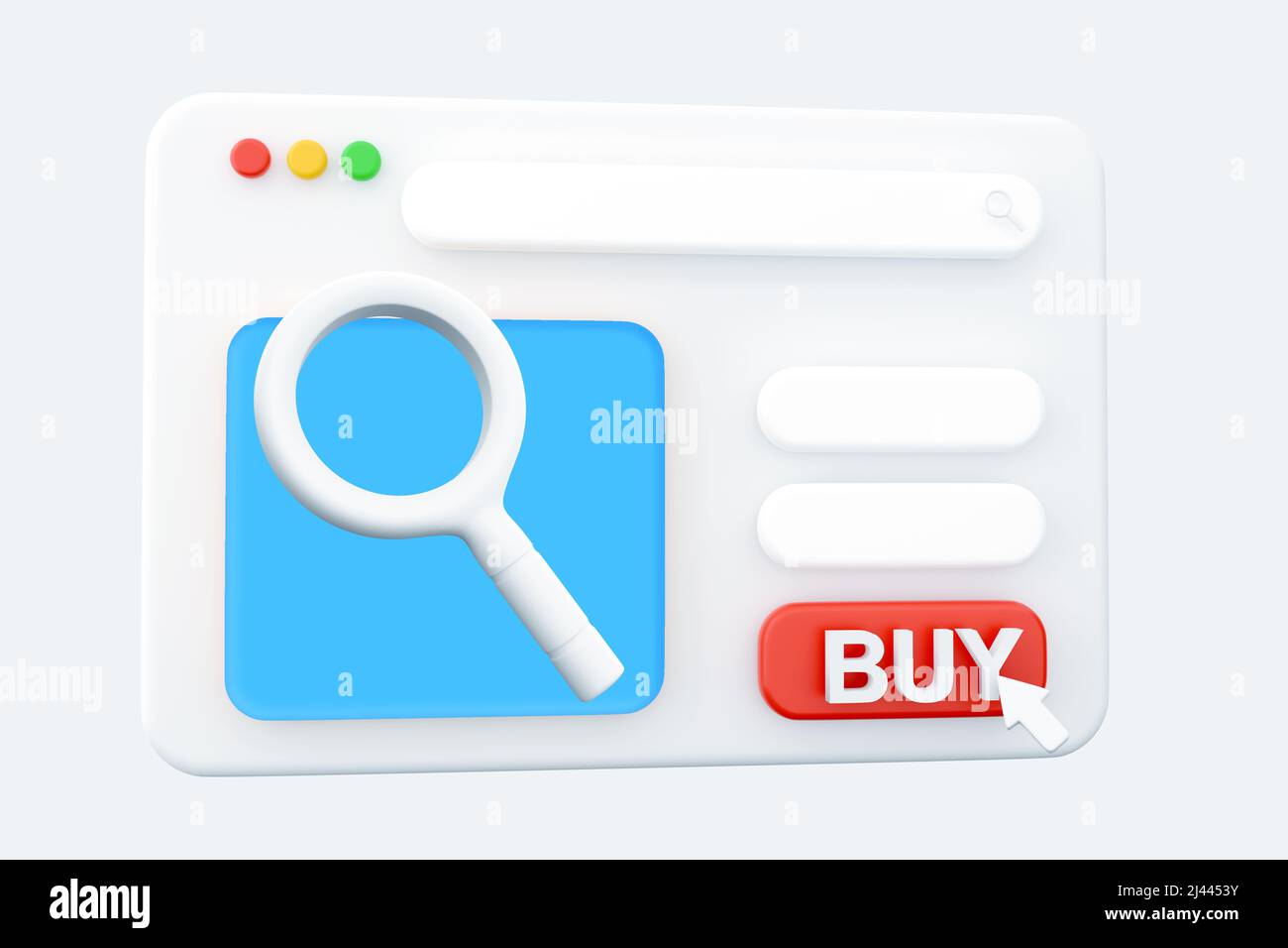 3D render web page Repair icon on white backgound 3D render web page ...