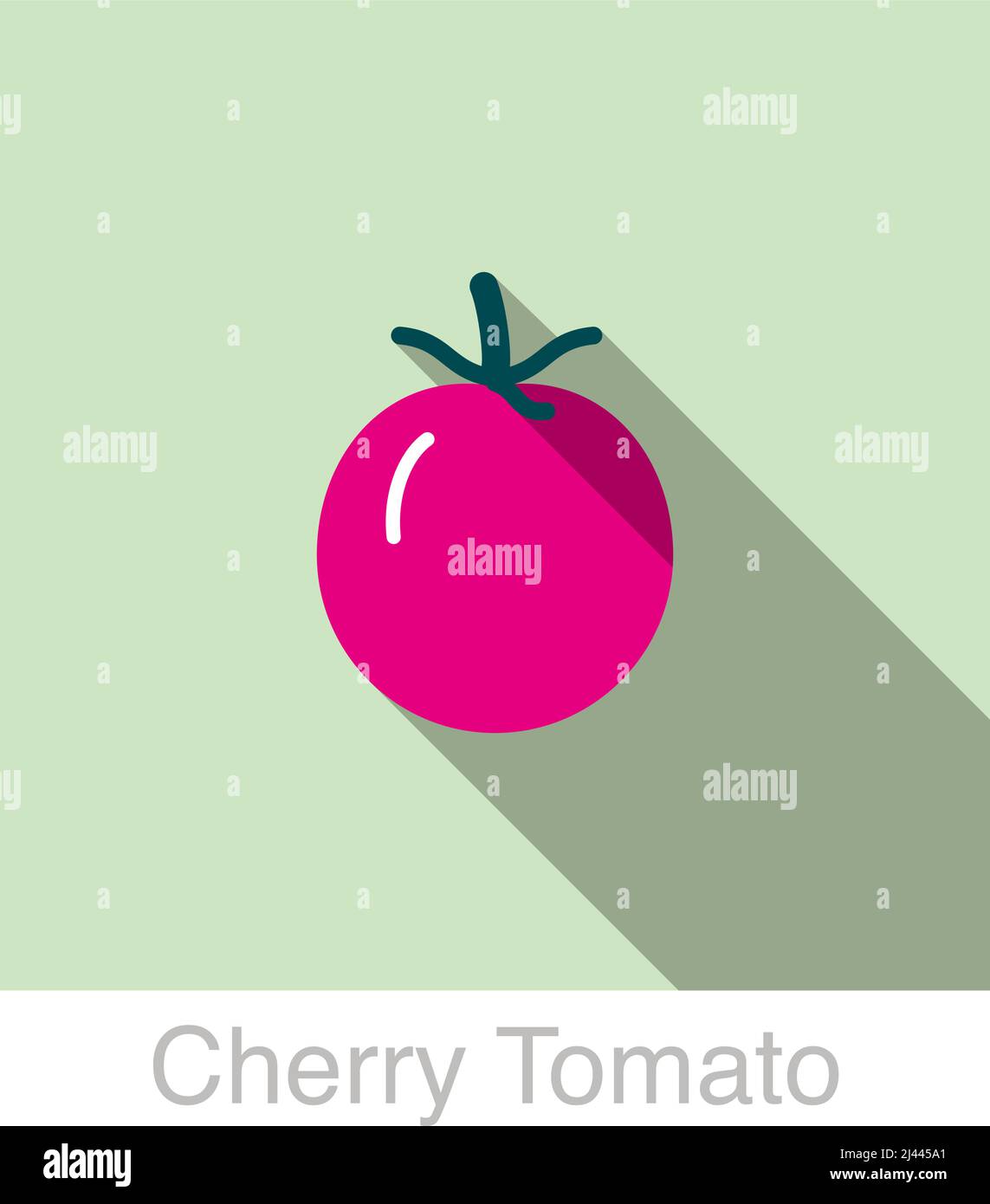 Cherry tomato Vegetables food flat icon vector illustration Stock ...